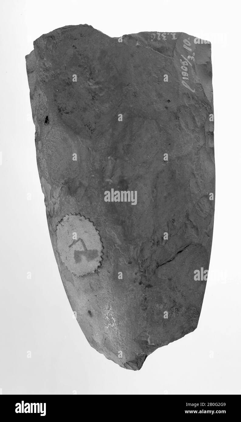 polished ax of flint, ax, stone, flint, length: 11.1 cm, prehistoric ...