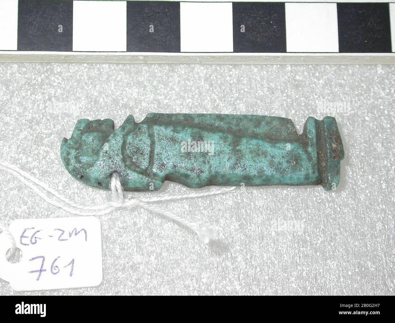 statue, god, Horuszoon, Amset, standing, fragment, amulet, god, faience ...