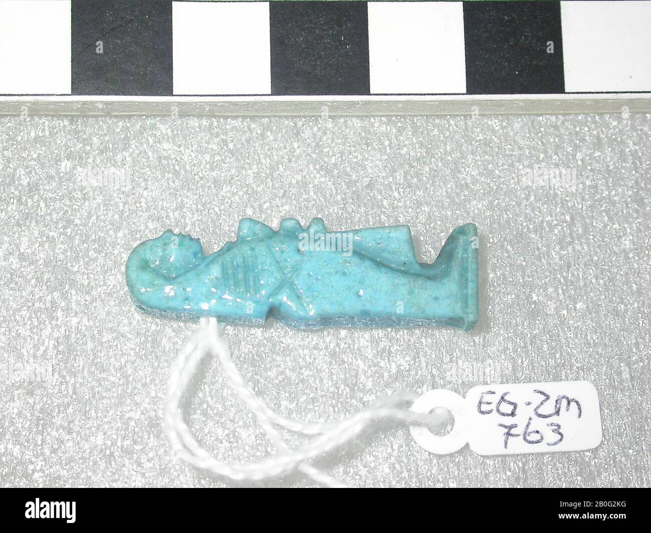 statue, god, Horuszoon, Amset, standing, fragment, amulet, god, faience ...
