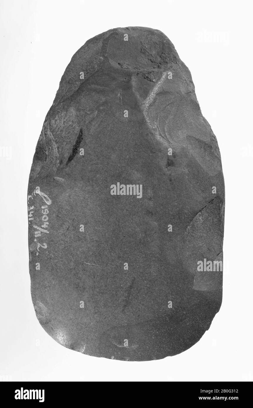 polished ax of flint, ax, stone, length: 10.8 cm, prehistoric -4000 ...