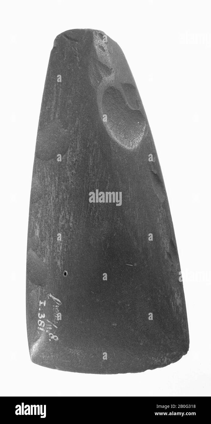 stone ax, ax, stone, flint, length: 12.6 cm, prehistoric -4000 Stock ...