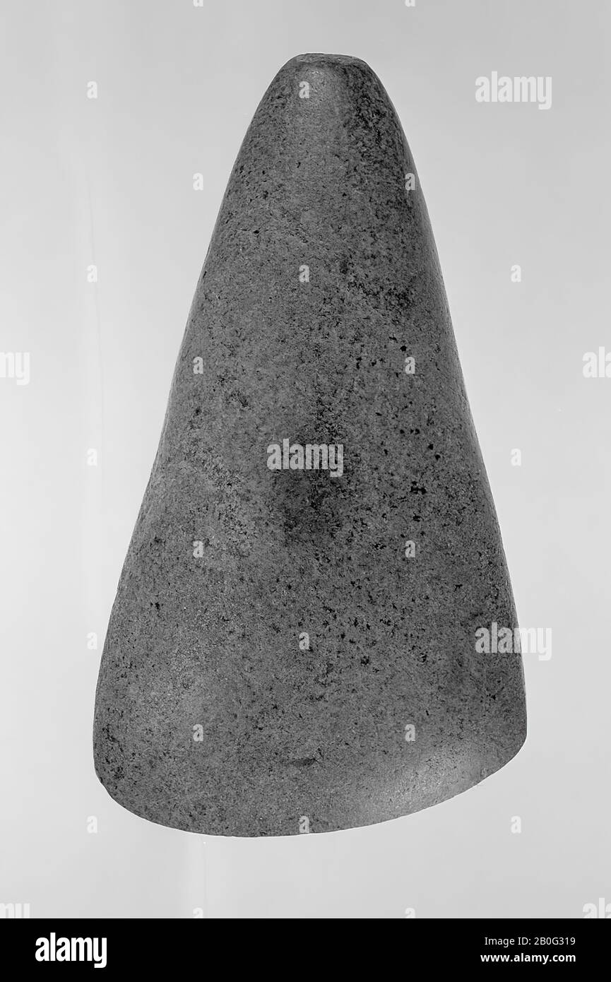 stone ax, ax, stone, flint, length: 9.9 cm, prehistoric -4000 Stock ...