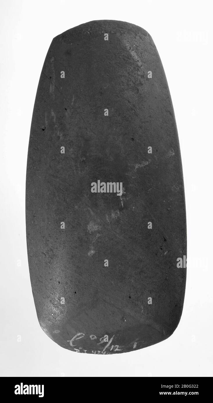 stone chisel, ax, stone, length: 12.5 cm, prehistoric -4000 Stock Photo ...