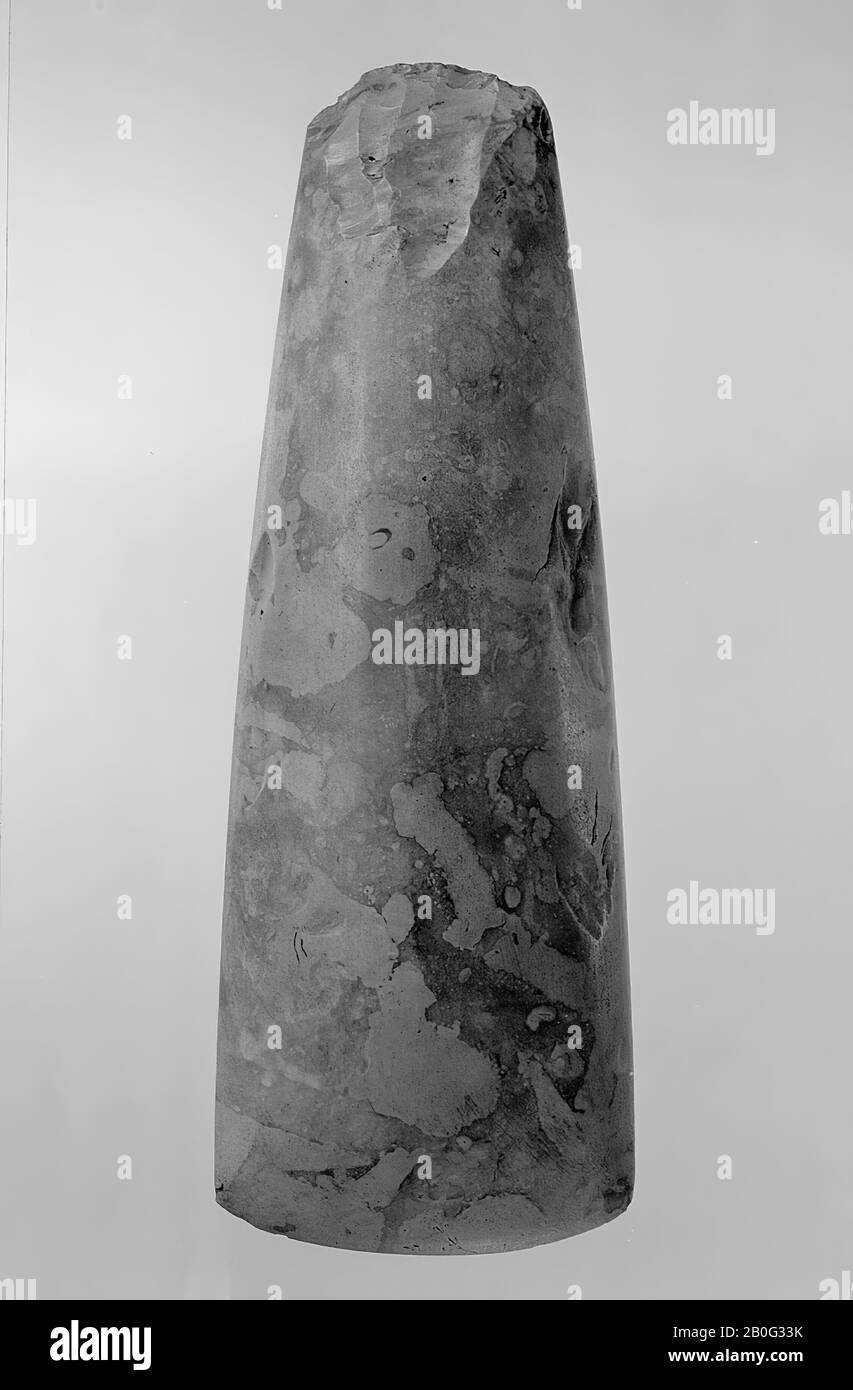 flint chisel, ax, stone, flint, length: 23.4 cm, prehistoric -4000 ...