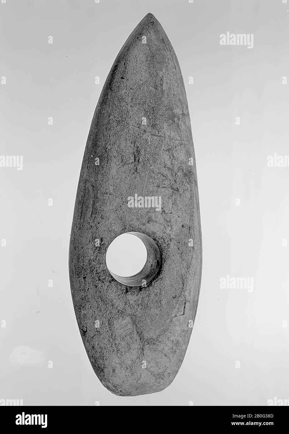 stone hammer, hammer, stone, length: 20 cm, prehistory -2900 Stock ...