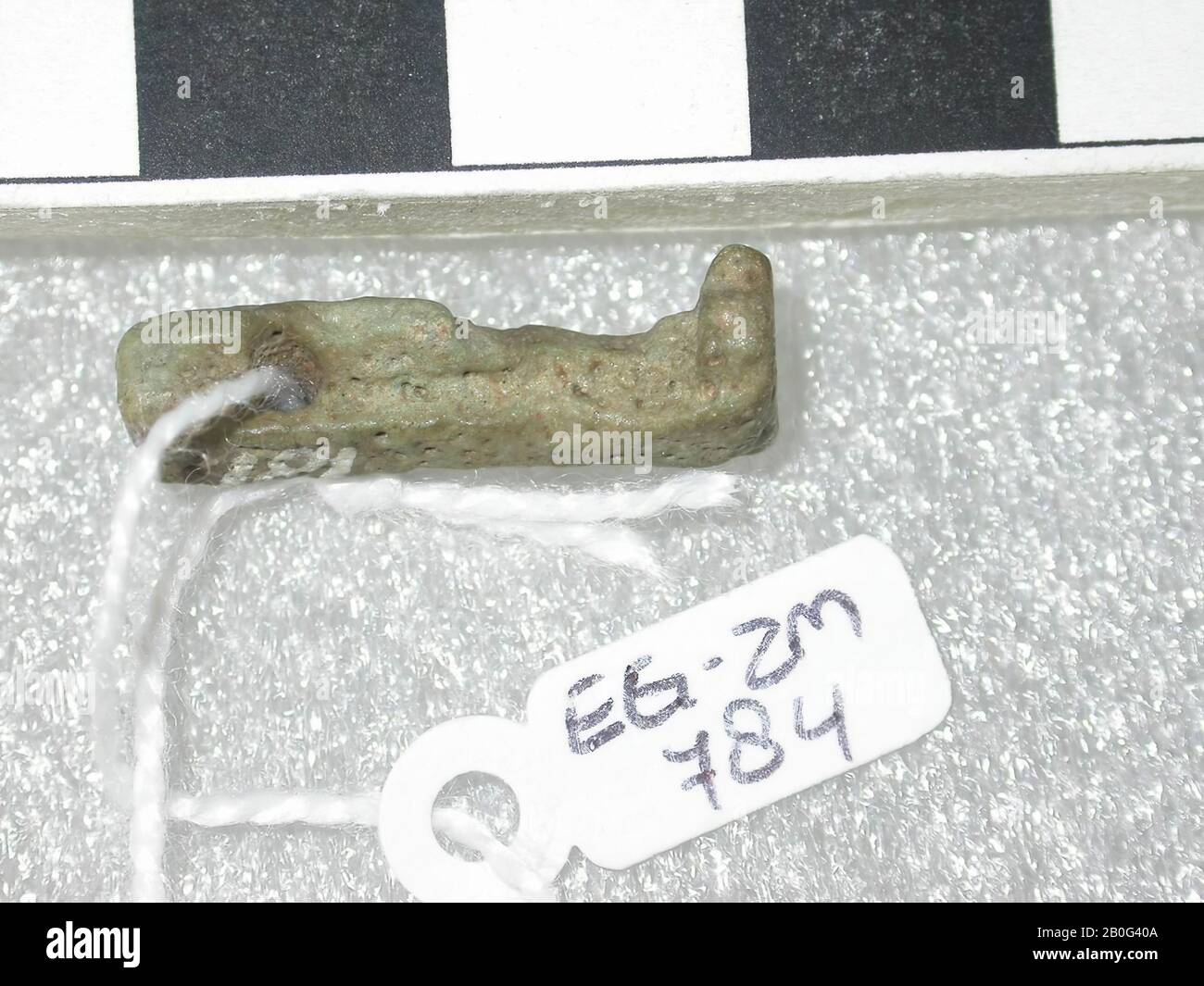 statue, god, Min, standing, headdress, amulet, god, faience, 2,2 cm ...