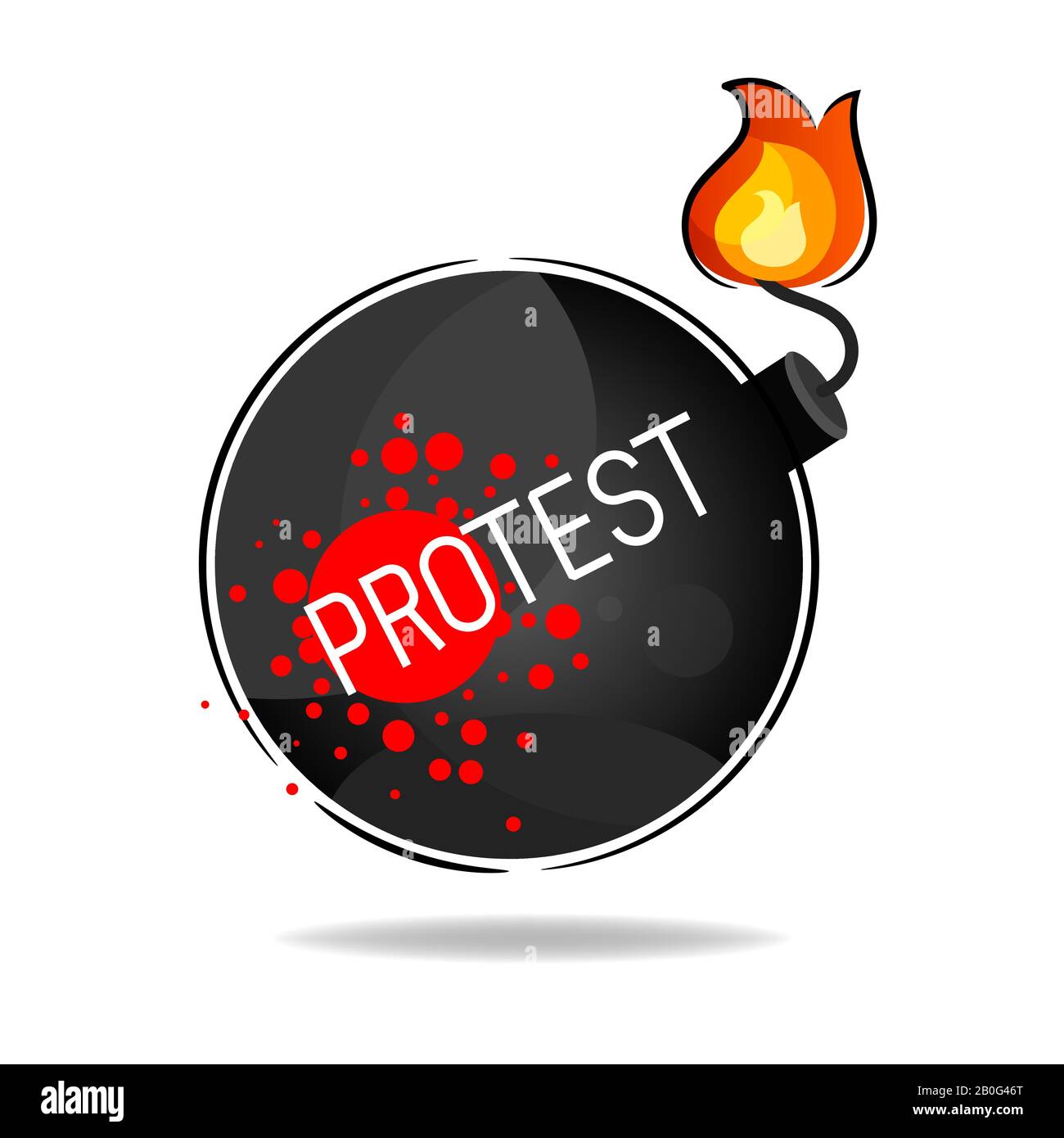 Protest logo Stock Vector Images - Alamy