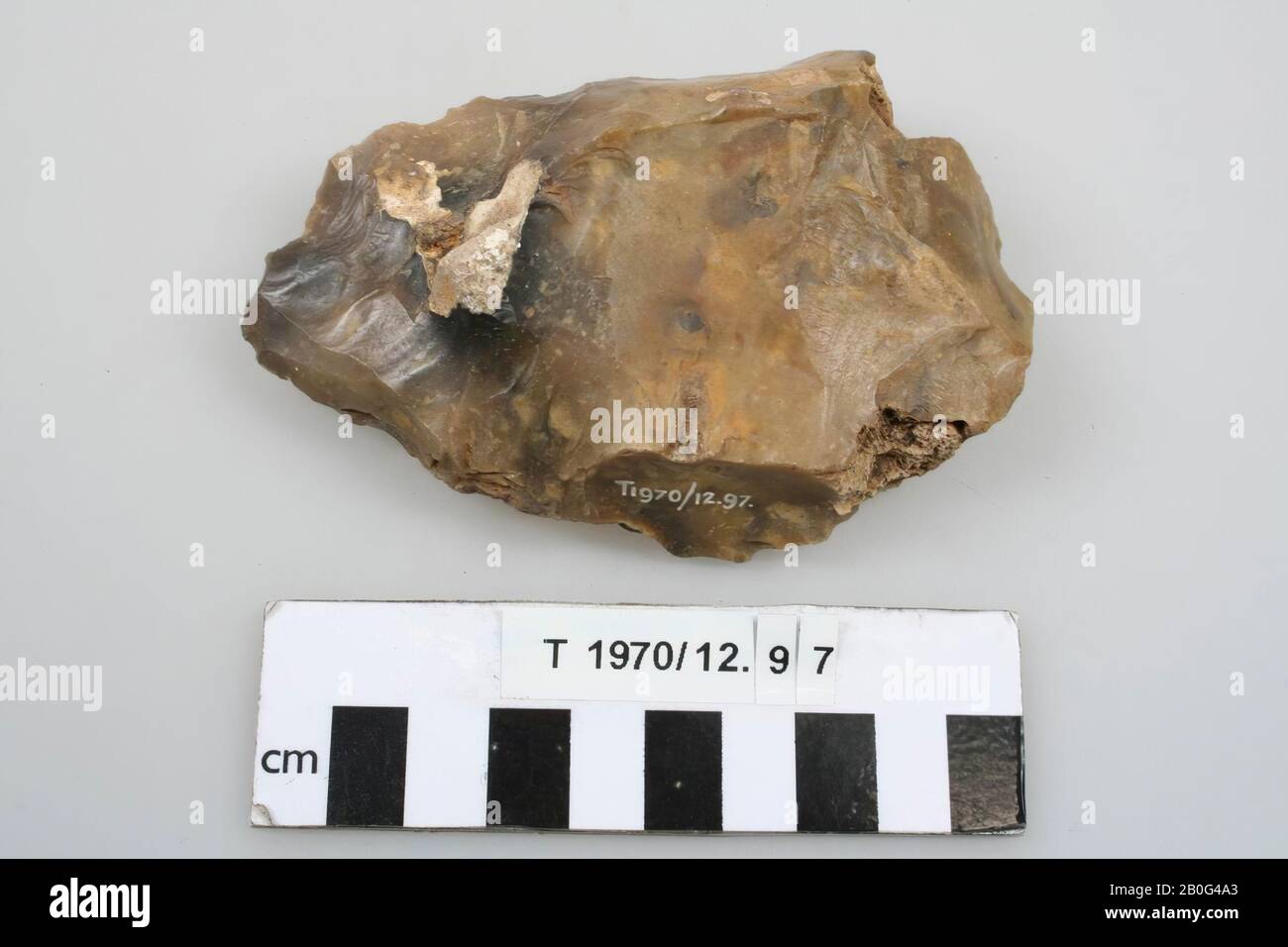 Flint tool, tool, stone, flint, 10,6 x 7 x 3 cm, prehistoric, England ...