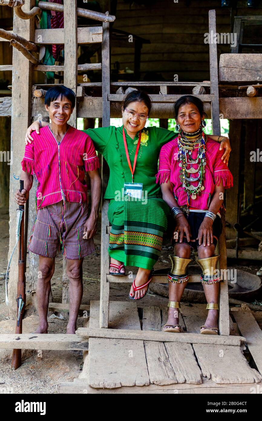 Mr Munney (The Village Hunter) From The Kayaw Ethnic Group Poses ...