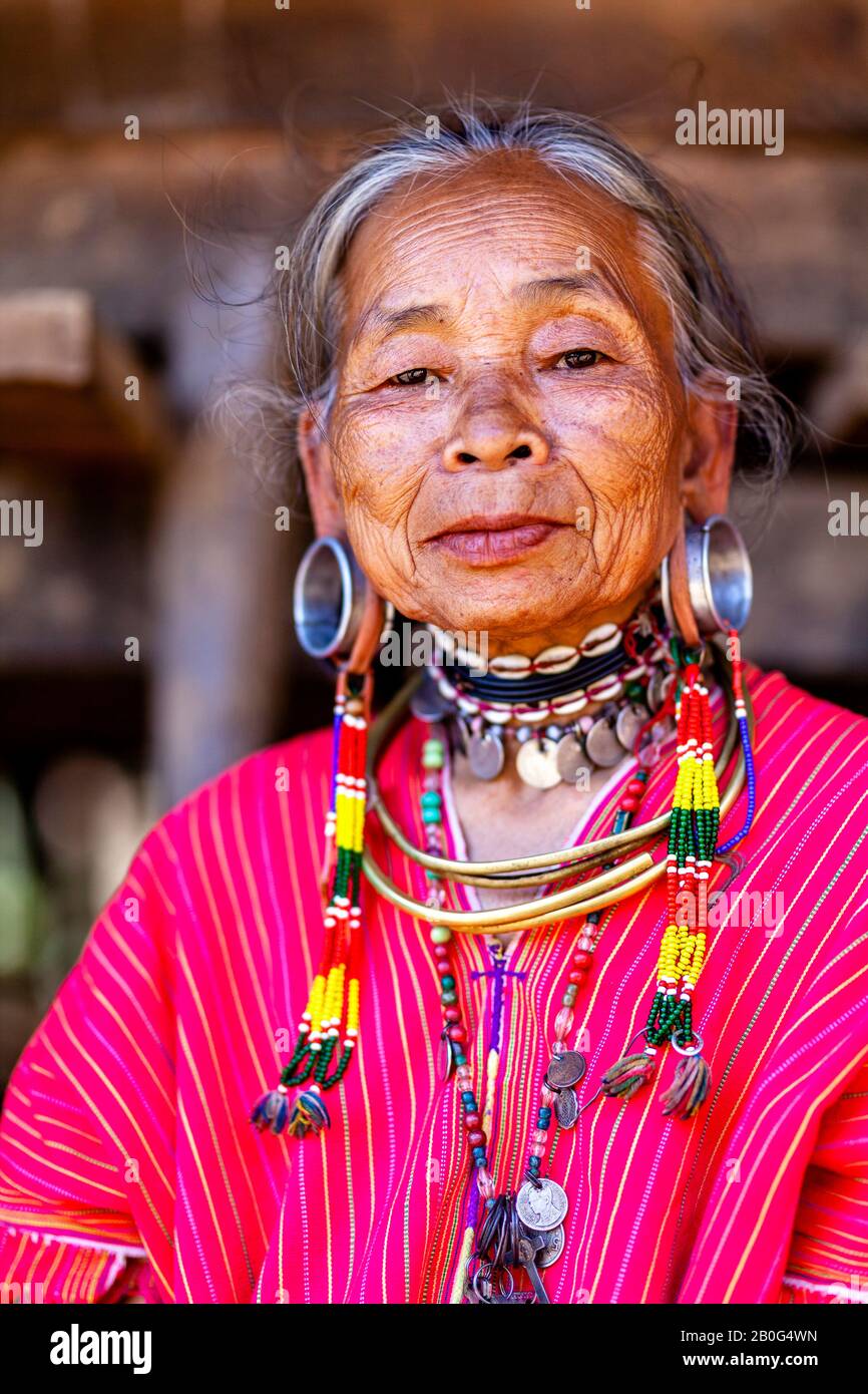 A Senior Woman From The Kayaw Ethnic Group, Htay Kho Village, Loikaw ...