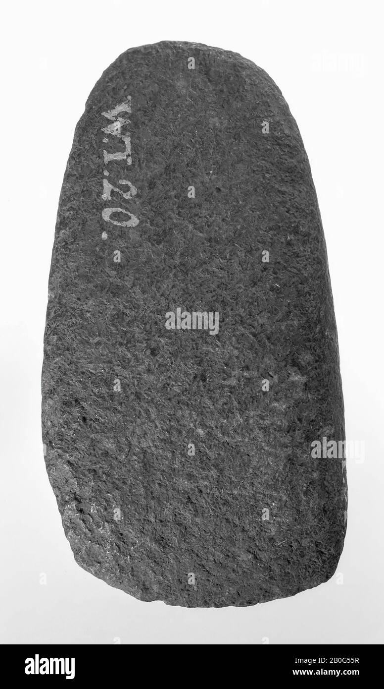 polished ax of granite, ax, stone, length: 7.9 cm, prehistoric -4000 ...