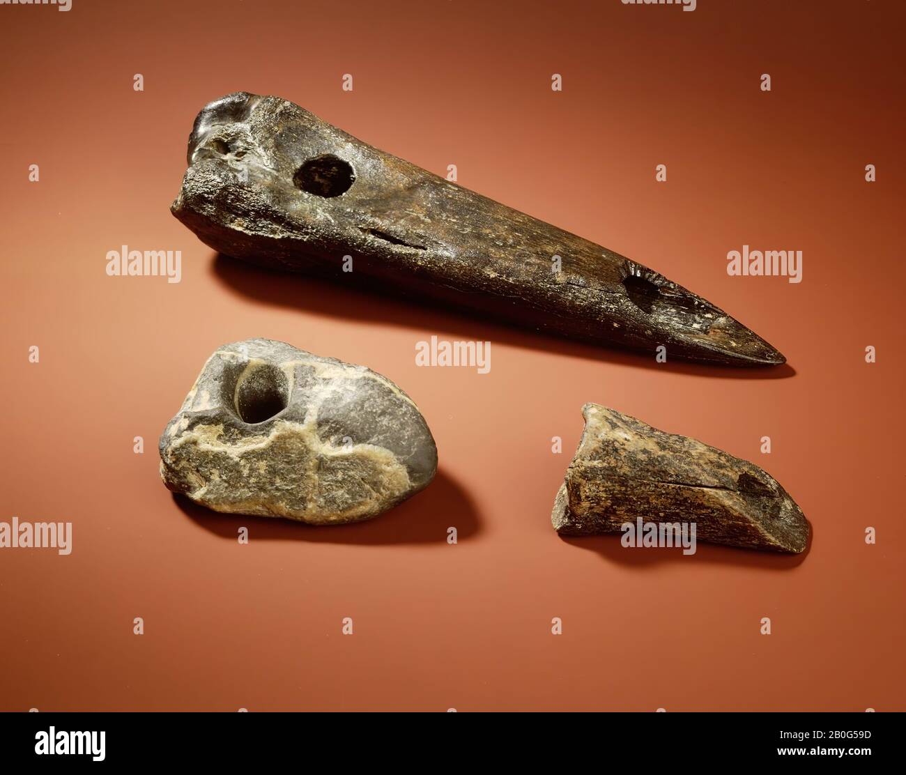 ax, organic, bone, length: 9.9 cm, prehistoric times, Netherlands ...