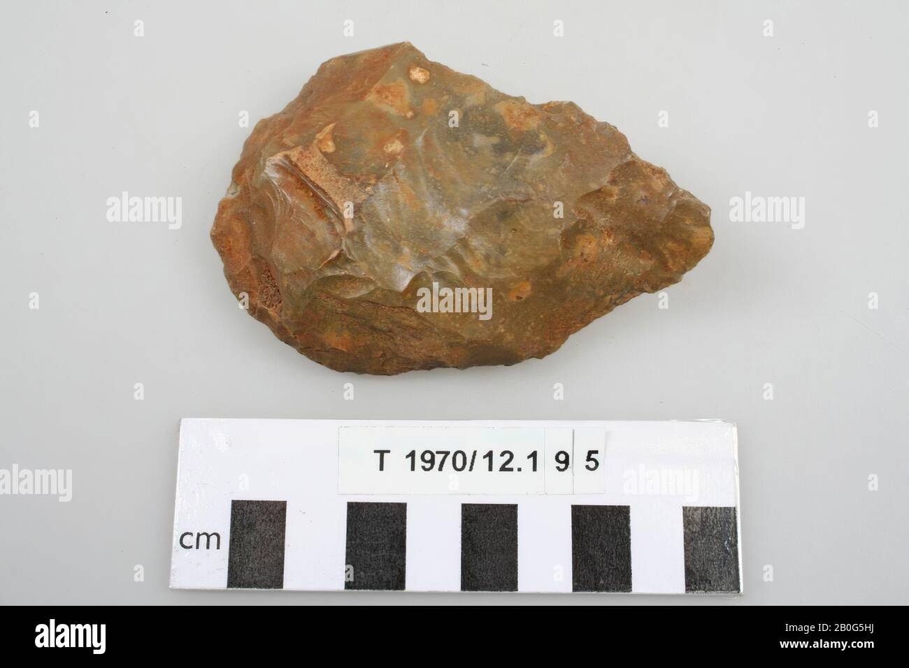 Flint tool, tool, stone, flint, 8,9 x 6 x 2,5 cm, prehistoric, England ...