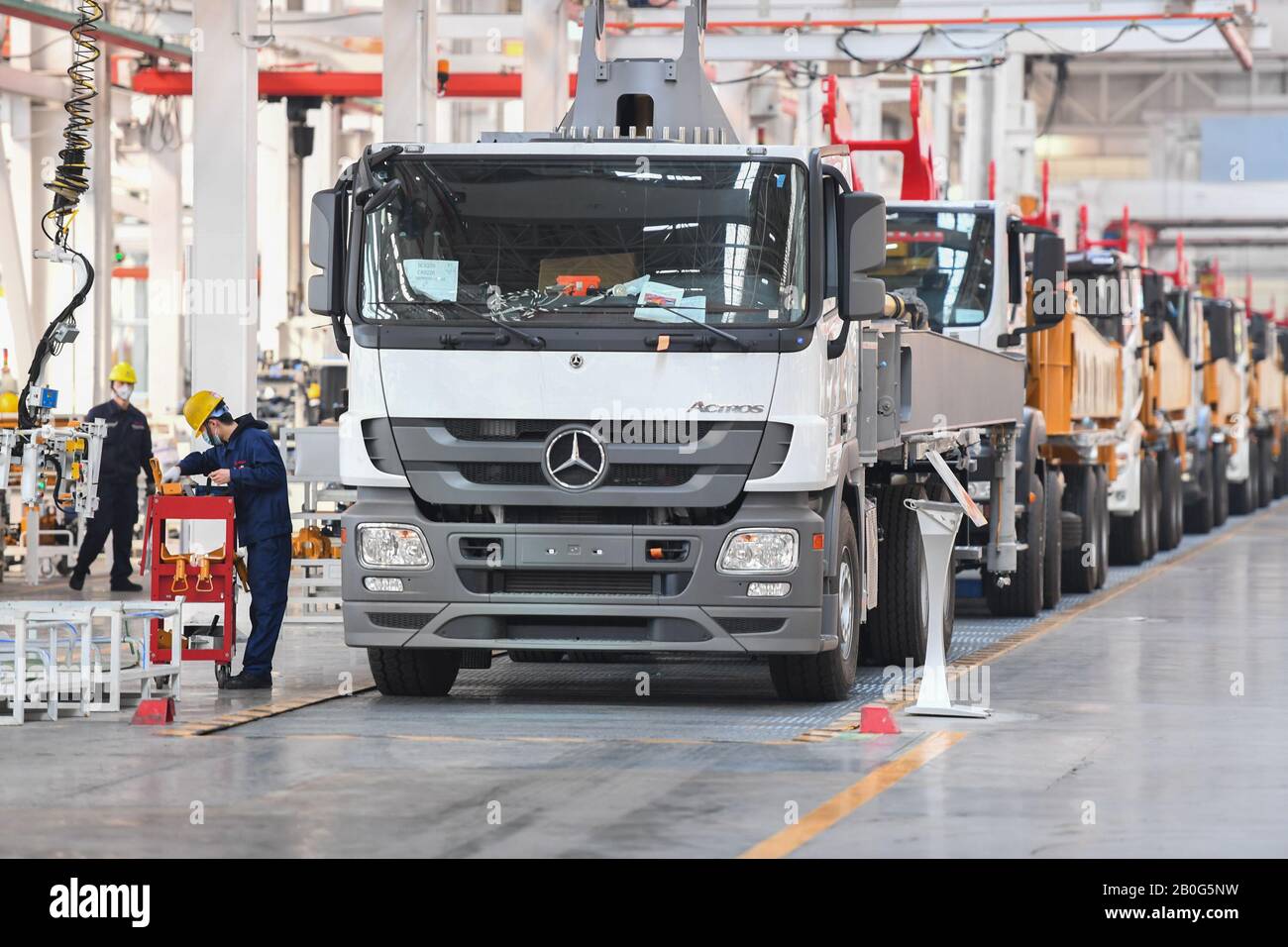 Changsha, China's Hunan Province. 20th Feb, 2020. Workers are busy at a ...