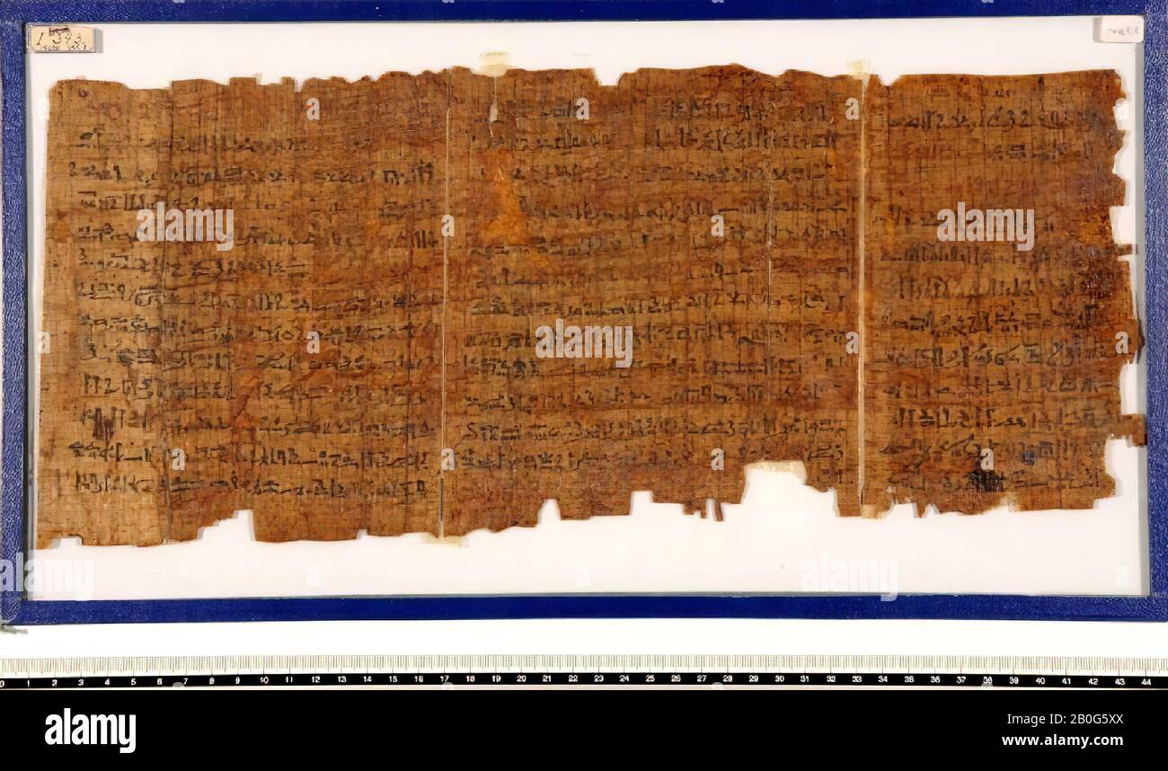 Egypt, handwriting, hieratic, papyrus, 18.5 x 43 cm Stock Photo - Alamy