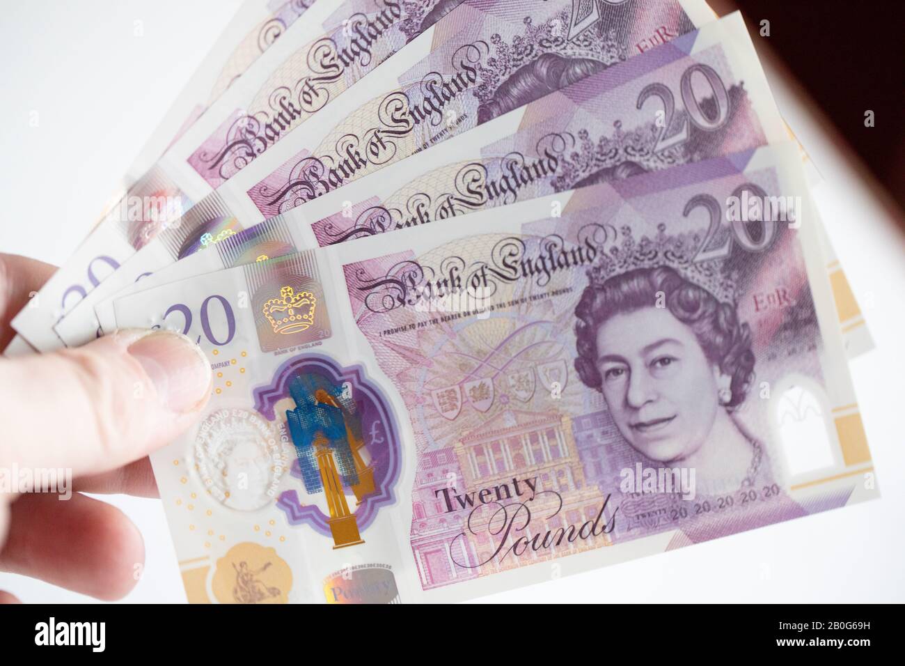 London, UK. 20th February 2020. The Bank of England launches the new £ ...