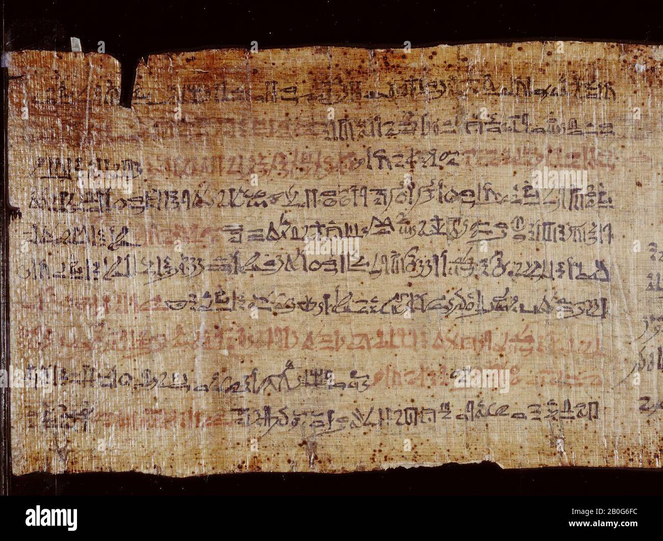 Egypt, handwriting, hieratic, papyrus, 18 x 63 cm Stock Photo - Alamy