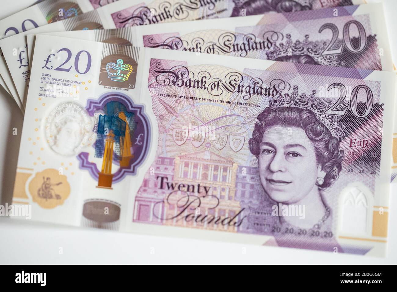 London, UK. 20th February 2020. The Bank of England launches the new £ ...