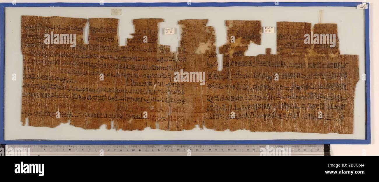 Egypt, handwriting, hieratic, papyrus, 17.5 x 54 cm Stock Photo - Alamy