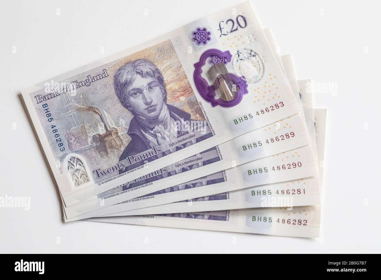 London, UK. 20th February 2020. The Bank of England launches the new £ ...