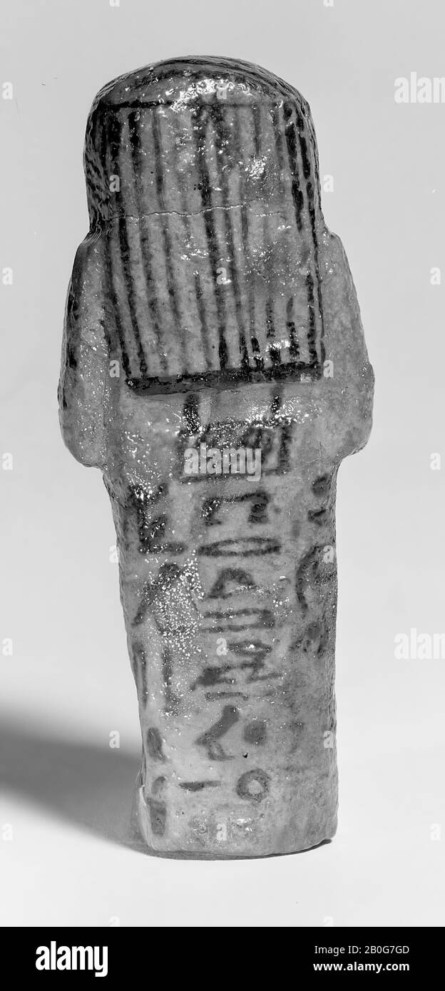 mummified, Amenemope, text DB 5, shashbite, faience, 10.3 x 4.2 cm ...