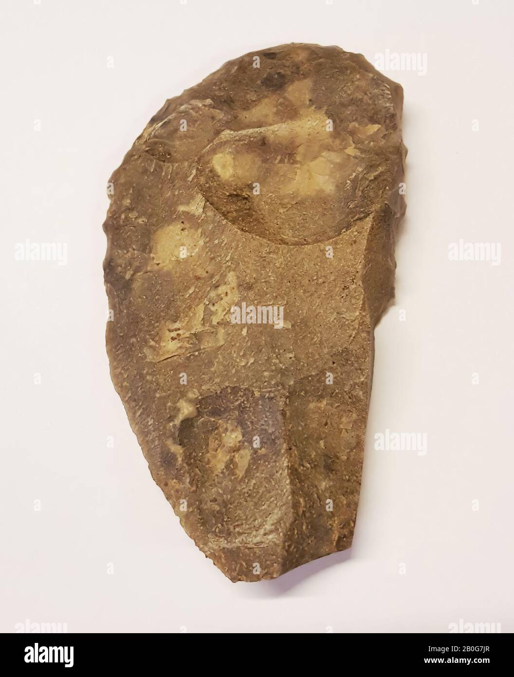 Excavation material, end, side scraper, slightly burnt, stone, Location ...