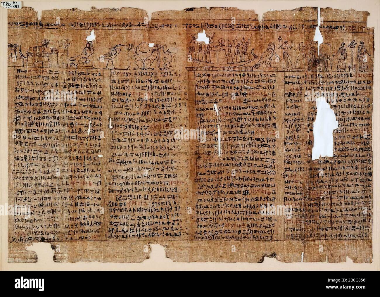 Egypt, manuscript, hieratic, papyrus, 40 x 42 cm, Greco-Roman Period ...