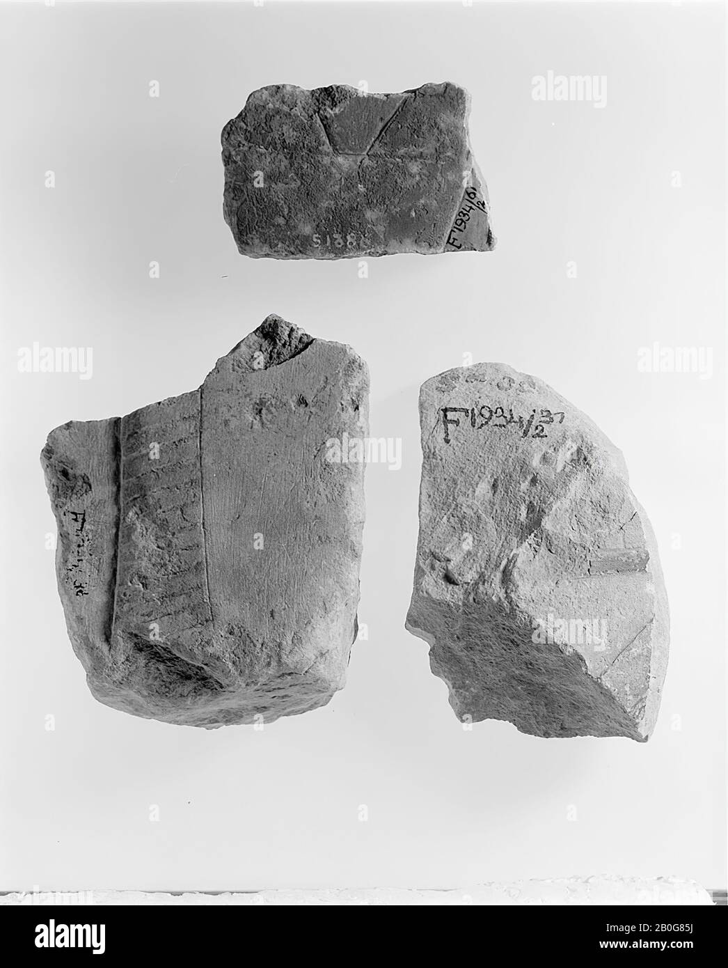 embossed, relief, limestone, 10 x 6 x 4 cm, Middle Kingdom, 12th ...