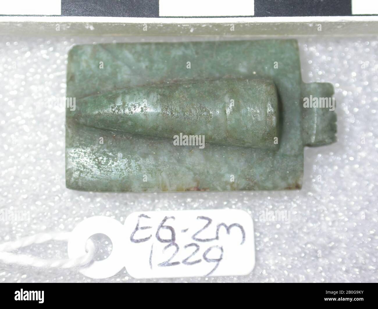 papyrus column, amulet, object, stone, feldspar, 2.9 cm (1 1 Stock ...