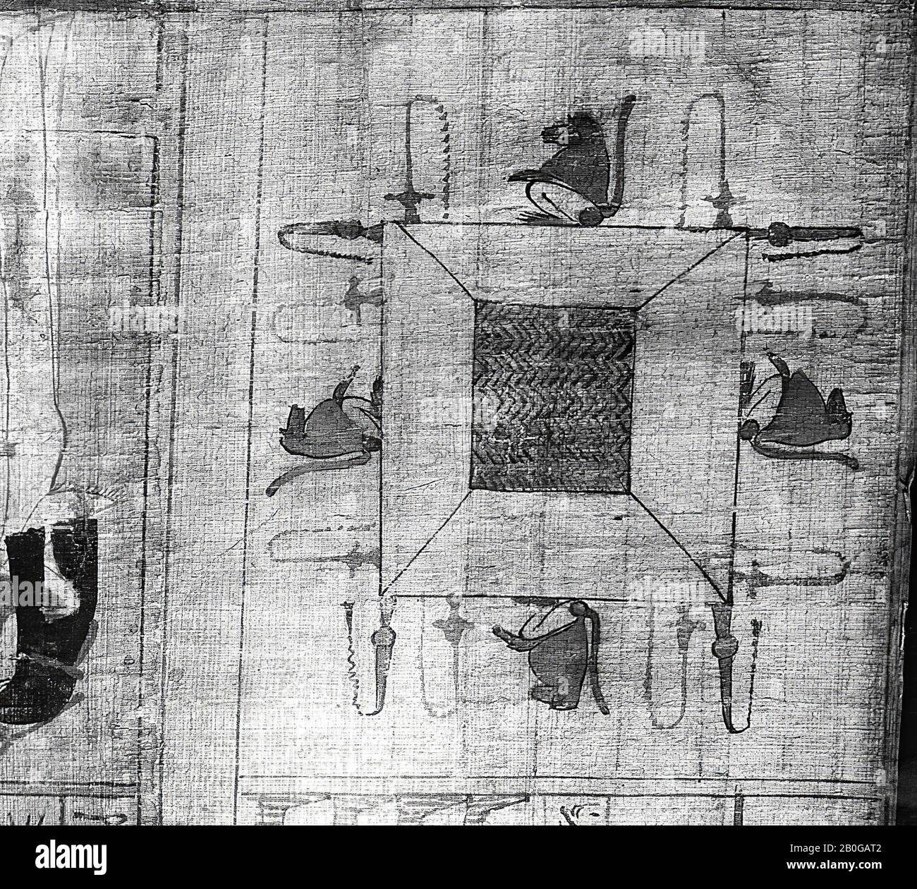 Egypt, mythological papyrus, papyrus, 39 x 125 cm Stock Photo - Alamy