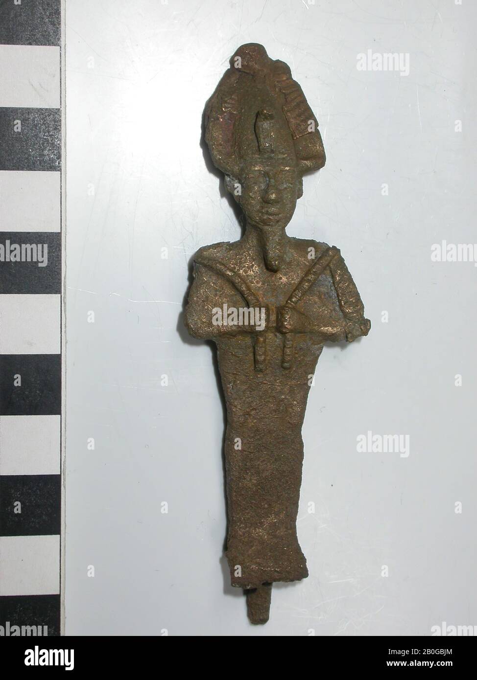 Osiris, standing, bronze, god, bronze, 8,9 cm, Late Period, Egypt Stock ...
