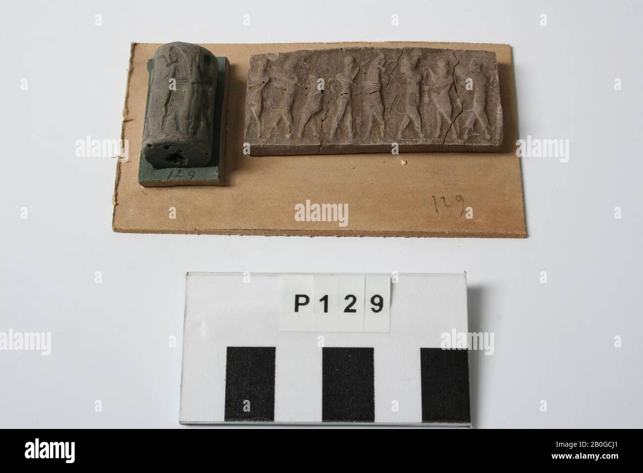 Sulfur casting and imprint of a Persian cylinder seal of unknown origin ...