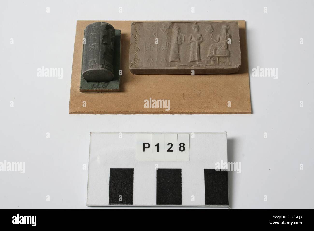 Sulfur casting and imprint of a Persian cylinder seal of Sir Gore ...