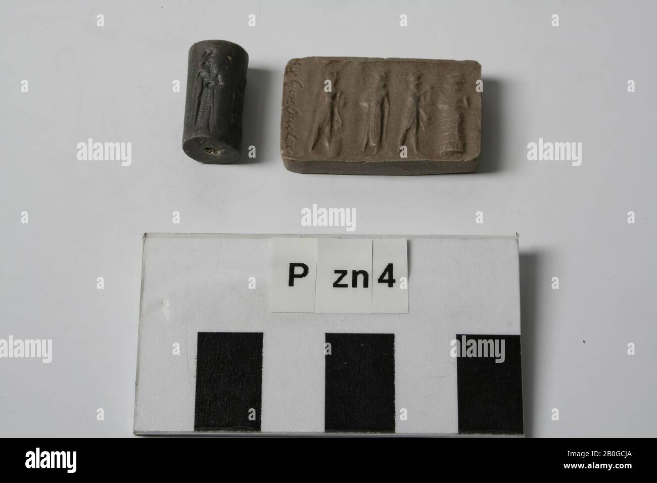 Sulfur casting and imprint of a Persian cylinder seal of Sir Gore ...