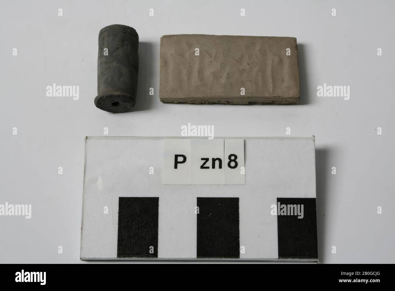 Sulfur casting and imprint of a Persian or Babylonian cylinder seal ...