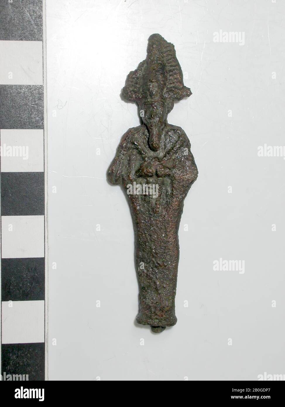Osiris, standing, bronze, god, bronze, 6,9 cm, Late Period, Egypt Stock ...