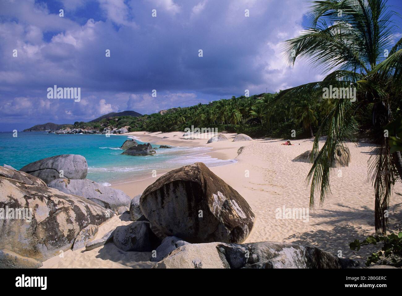 BRITISH VIRGIN ISLAND, VIRGIN GORDA, THE BATHS, GRANITE ROCK FORMATIONS ...