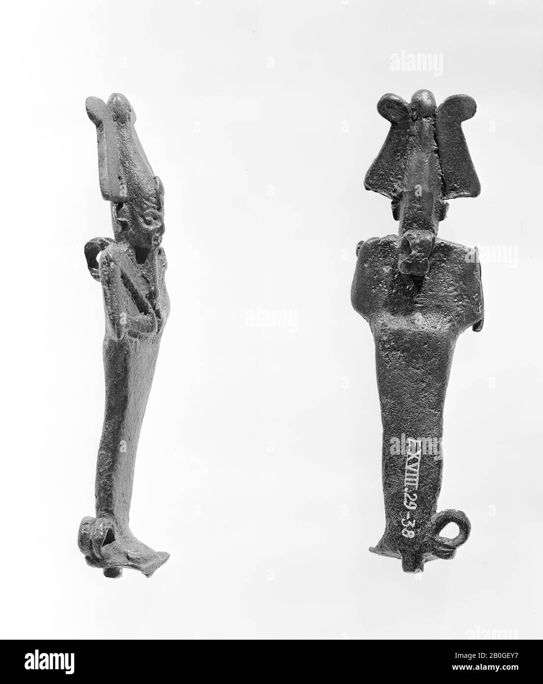 Osiris, standing, bronze, god, bronze, 6,8 cm, Late Period, Egypt Stock ...