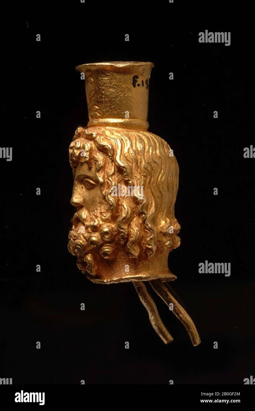 head, Serapis, Cup of gold of the god Serapis with a modius on the head ...