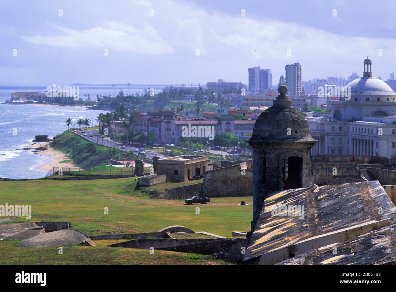 PUERTO RICO, OLD SAN JUAN, SAN CRISTOBAL FORTRESS Stock Photo - Alamy
