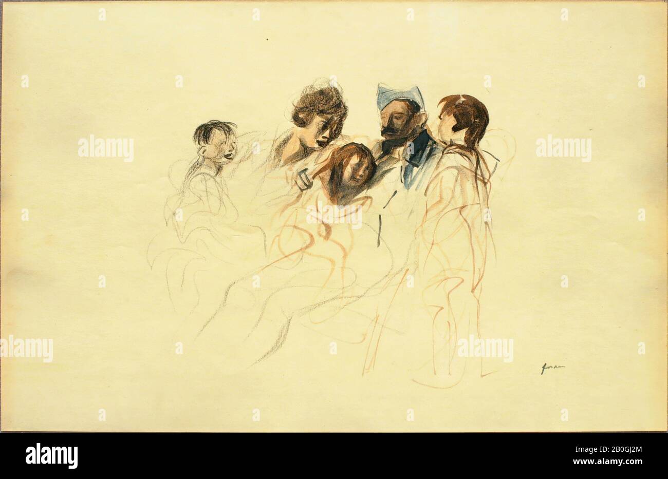 After Jean Louis Forain, French, 1852–1931, Untitled Drawings of World ...