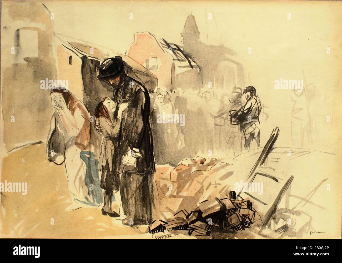 After Jean Louis Forain, French, 1852–1931, Untitled Drawings of World ...