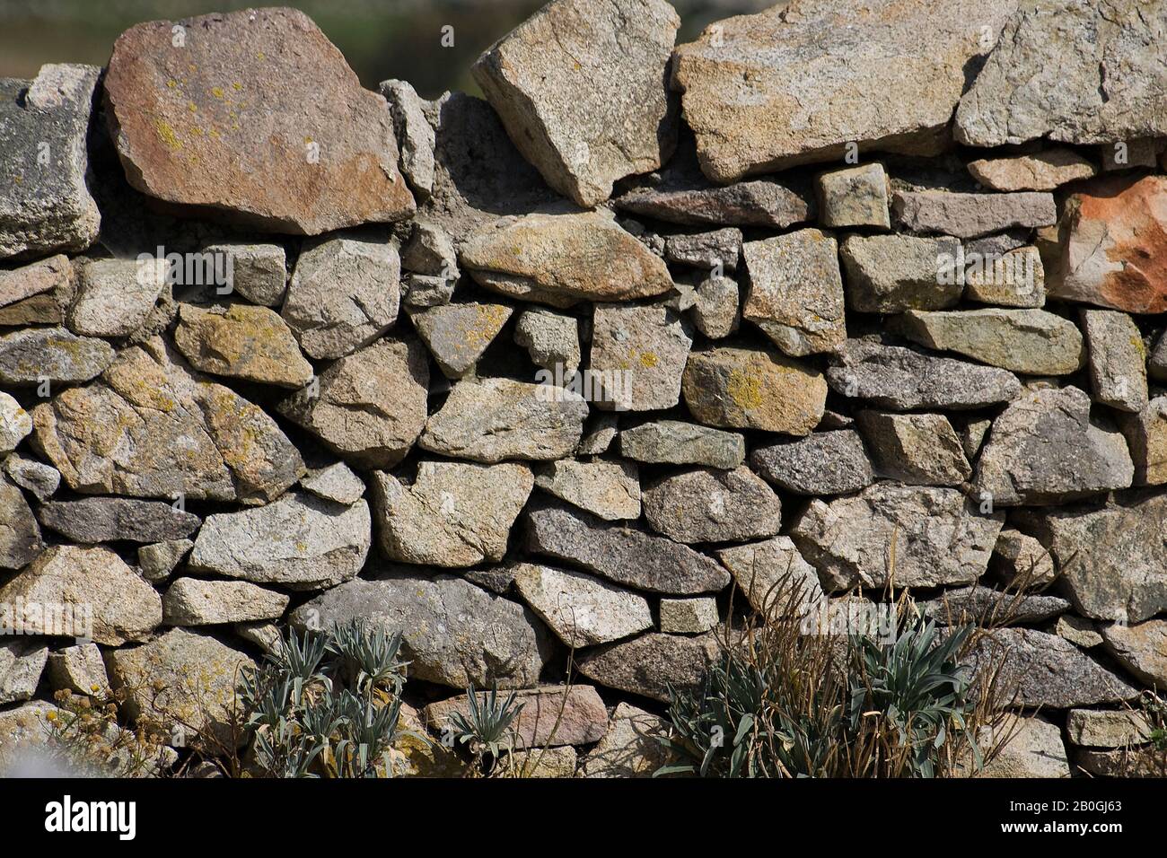 Wall of Stones Stock Photo - Alamy