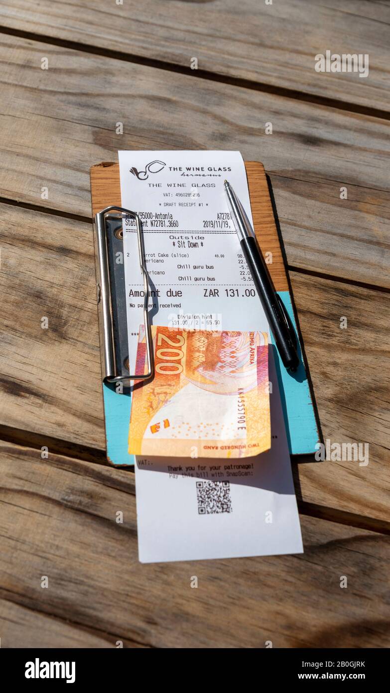 Restaurant bill hi-res stock photography and images - Alamy