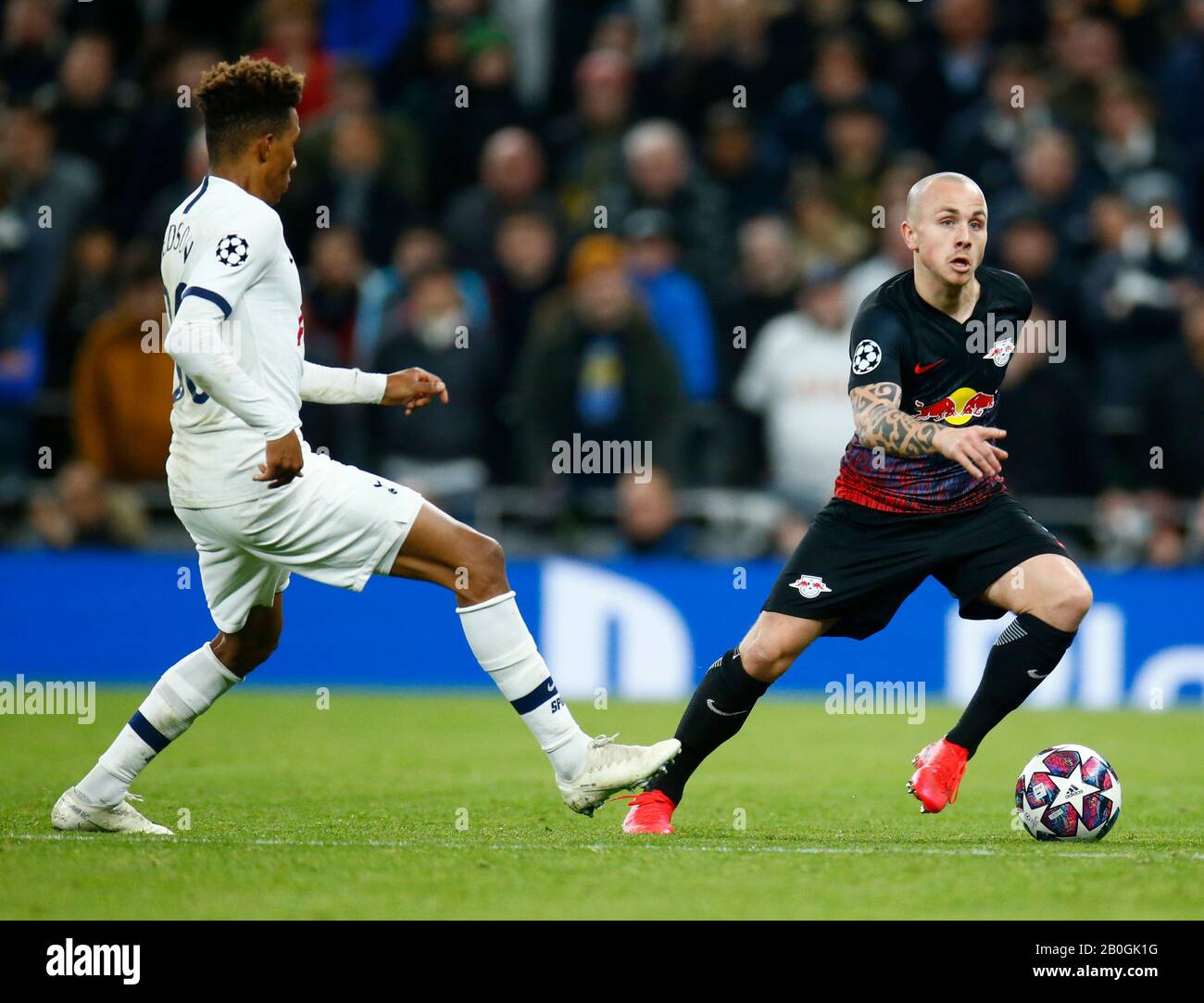 LONDON, UNITED KINGDOM. FEBRUARY 19 Angelino of RB Leipzig (on loan ...