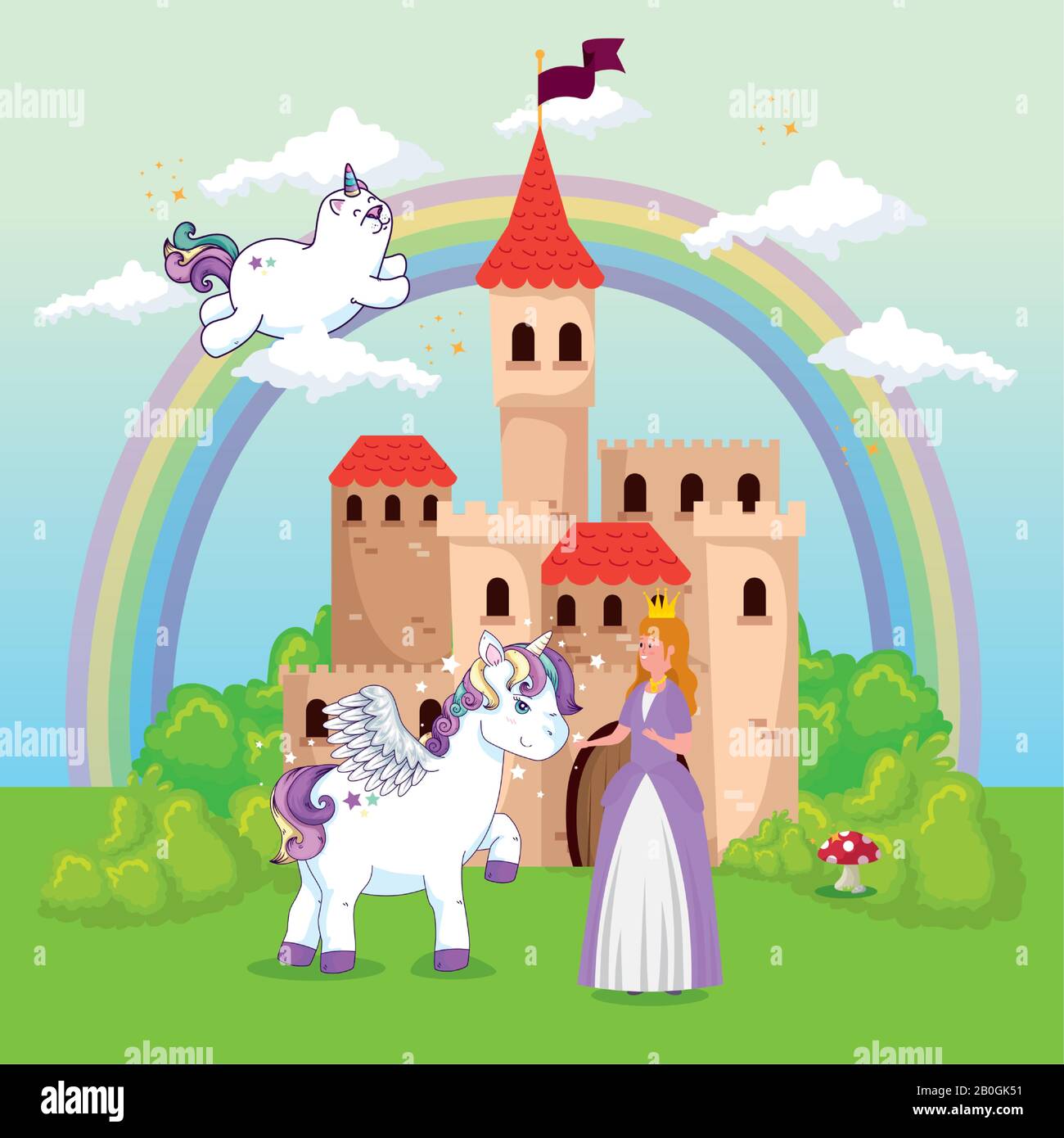 Horned feline Stock Vector Images - Alamy