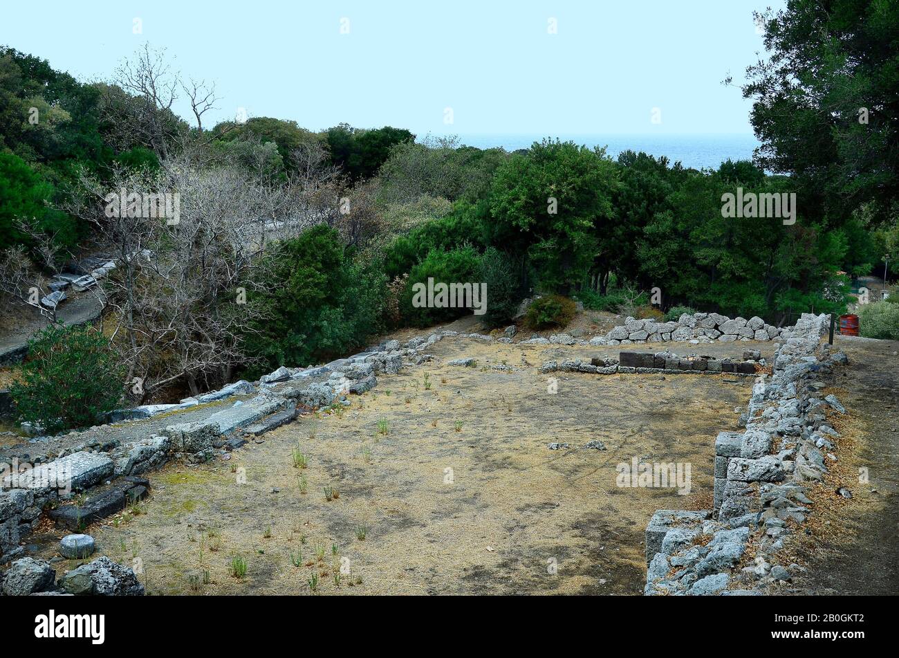 Greece, Samothrace, Sanctuary of the great gods in Palaeopolis, ancient ...