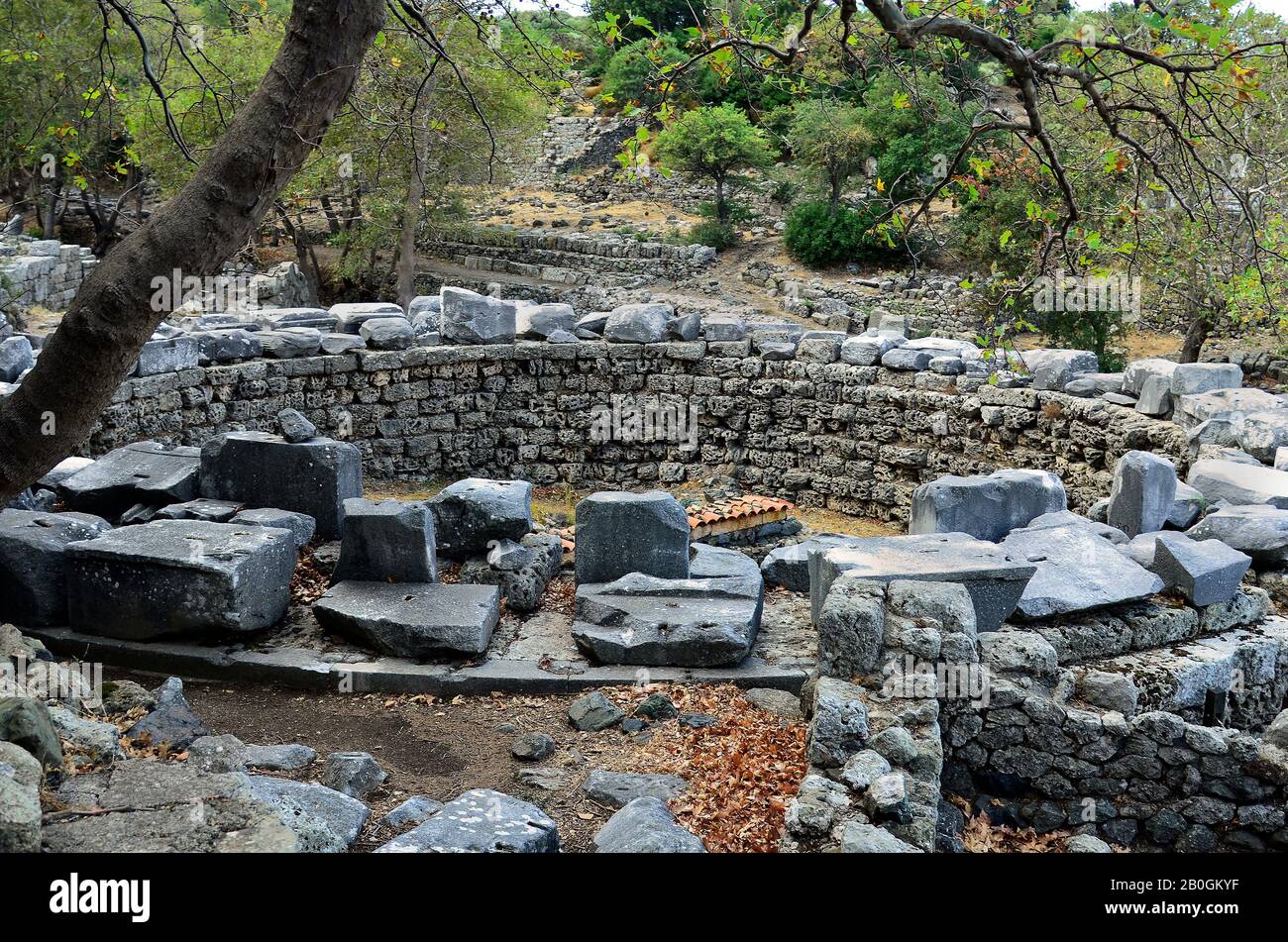 Greece, Samothrace, Sanctuary of the great gods in Palaeopolis, ancient ...
