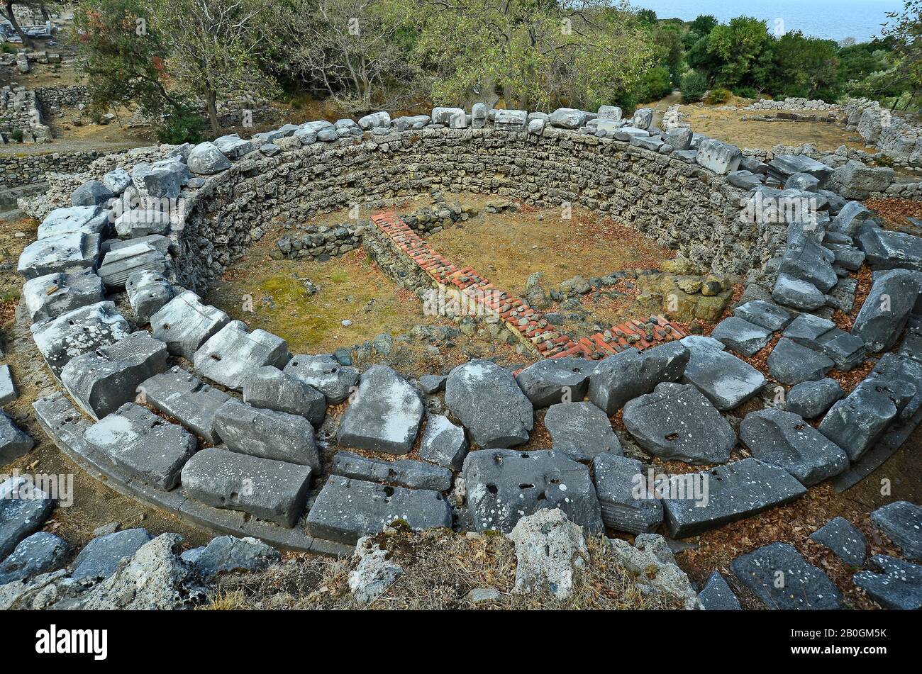 Greece, Samothrace, Sanctuary of the great gods in Palaeopolis, ancient ...