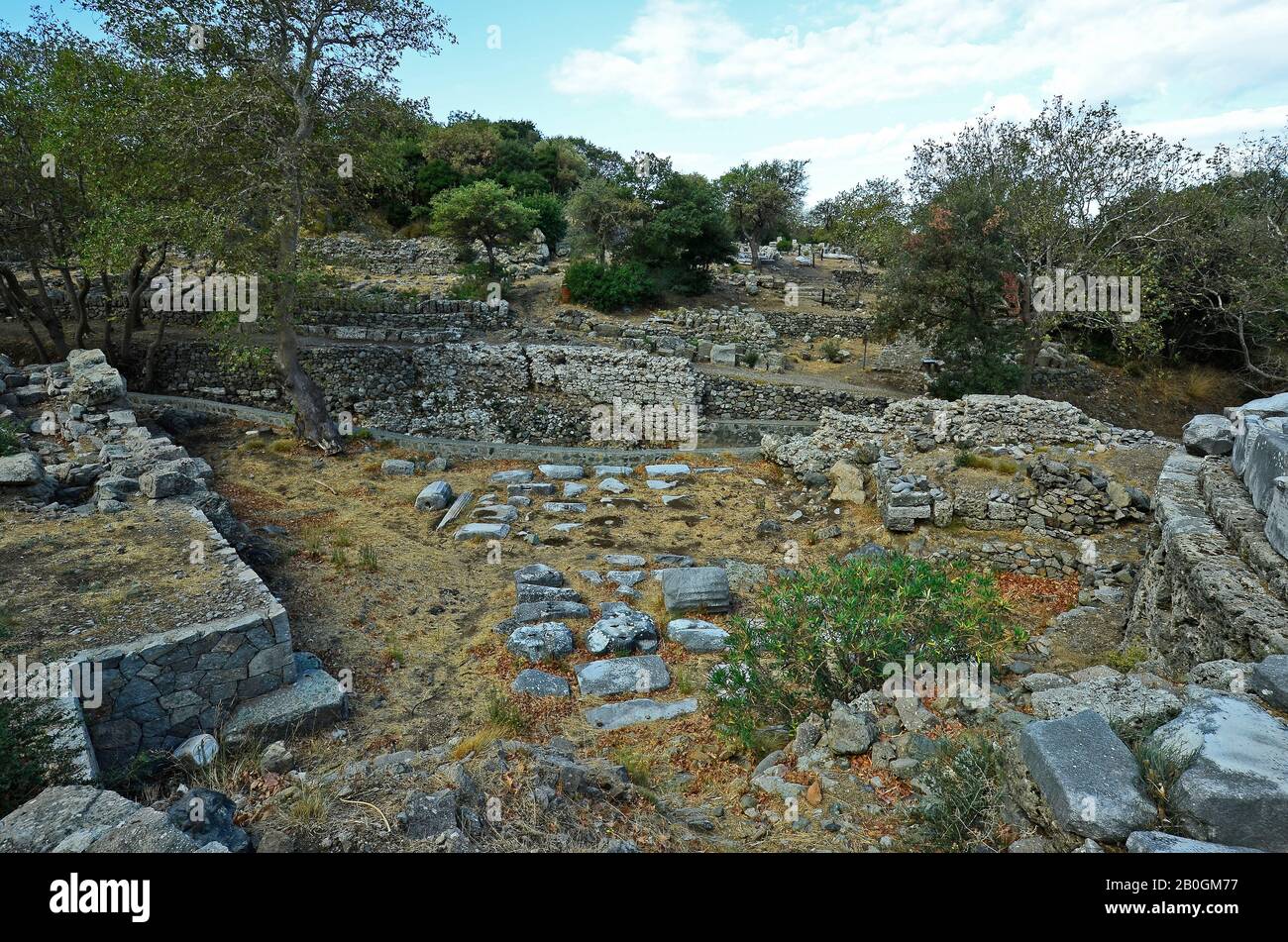 Greece, Samothrace, Sanctuary of the great gods in Palaeopolis, ancient ...